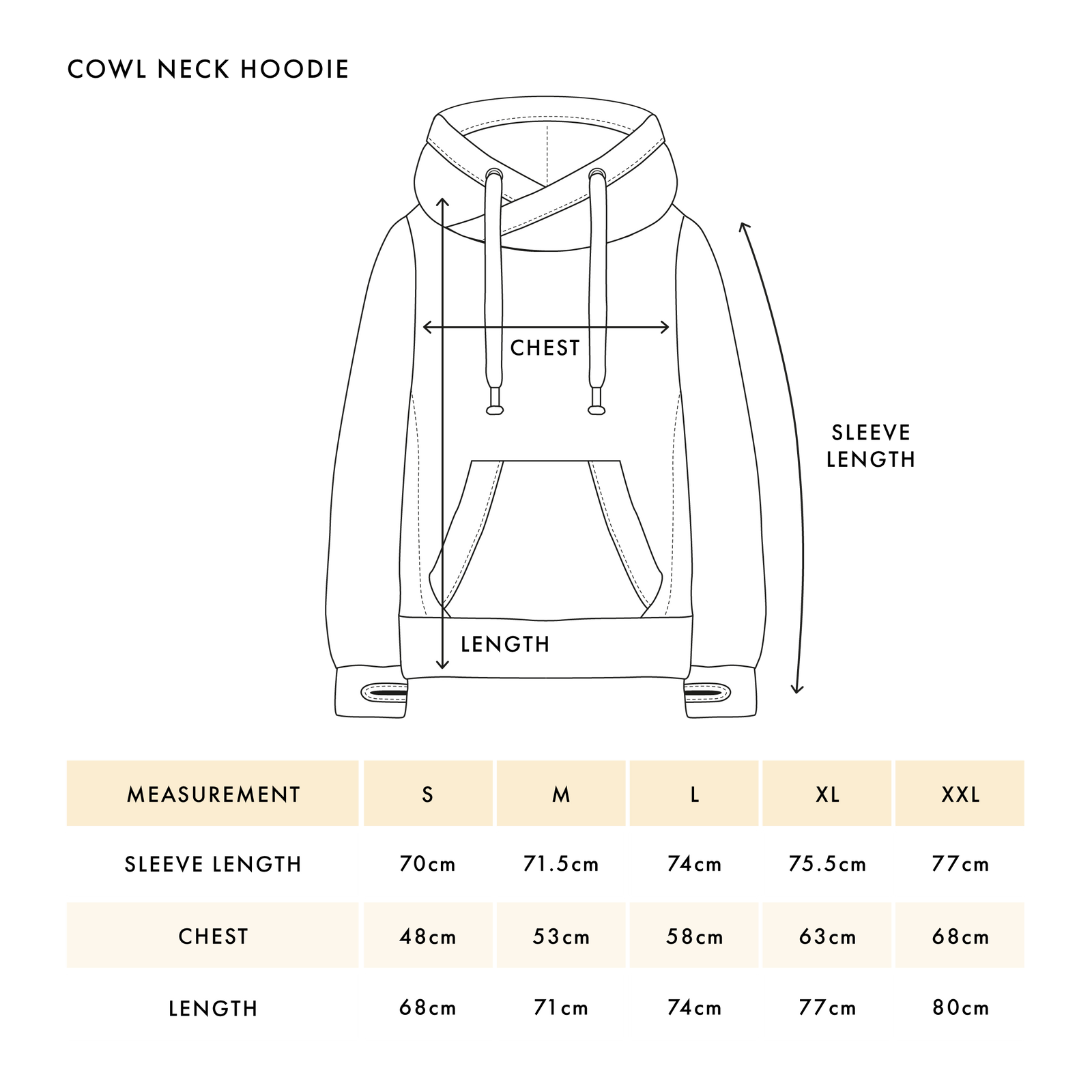 Sizing Chart – Hari And The Gang